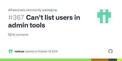 can t list users in admin tools · issue 367 · alfresco acs community