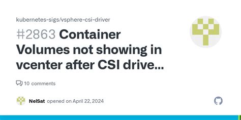 Container Volumes Not Showing In Vcenter After Csi Driver Upgrade