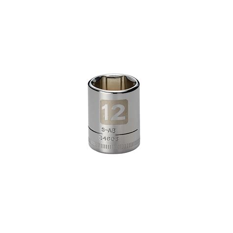 Craftsman 12mm Easy Read Socket 6 Pt Std 14in Drive