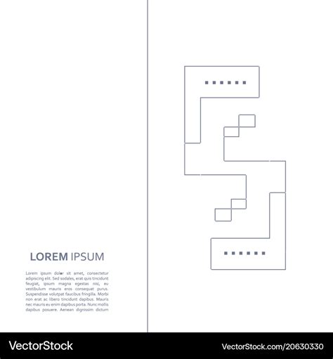 Wireframe Element With Abstract Figure Royalty Free Vector