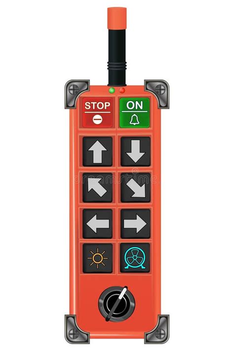 Radio Control Panel Crane Control Panel Stock Vector Illustration Of