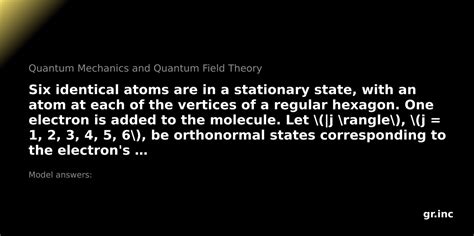 Six Identical Atoms Are In A Stationary State Wi… General Reasoning