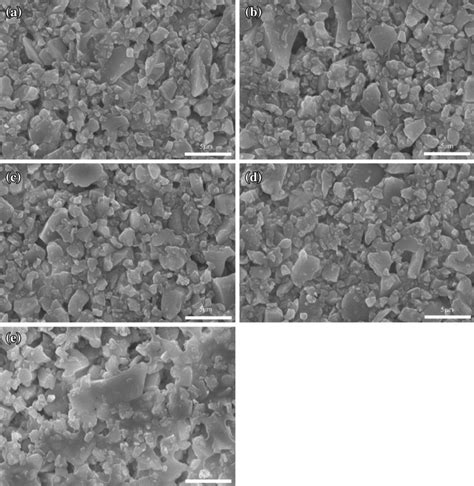The Surface Sem Micrographs Of Green Tapes With Different R Values A