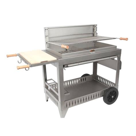 Barbecue Charbon Le Marquier Iholdy Inox Avec Chariot