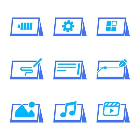 Premium Vector Tablet Device Icon Design Collection