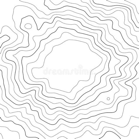 Contour Topographic Map Geographic Grid Map Background Vector Illustration Stock Illustration