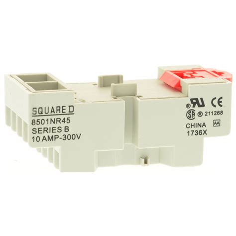 Schneider 10 A Rating Din Rail And Surface Socket Mounting Relay Socket 335hv9 8501nr45b