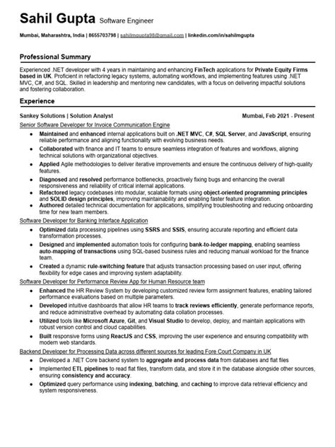 Sahil Gupta Pdf Software Development Information Technology