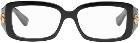 Black Rectangular Glasses By Gucci On Sale