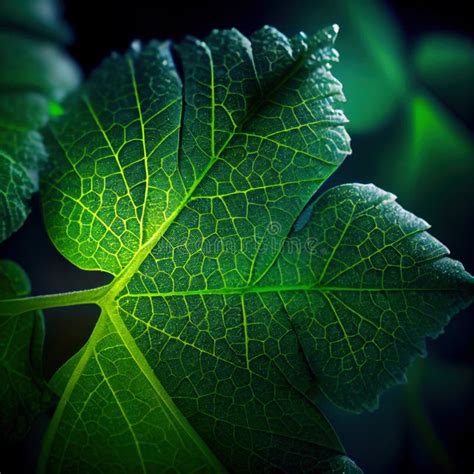 Background Texture Green Leaf Structure Macro Spring Concept Stock