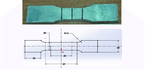 Example Of Tensile Testing Specimen Download Scientific Diagram