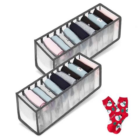 Mitsico 11 Grid Organizer Sock Underwear Drawer Organizer Washable Foldable Closet Clothes At Rs