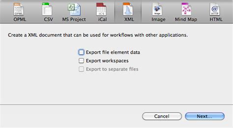 Exporting Files