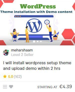 Meharshaam I Will Install Wordpress Setup Theme And Upload Demo Within