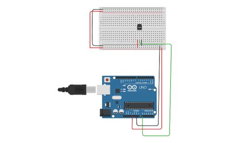 Circuit Design Thermal Sensor Tinkercad