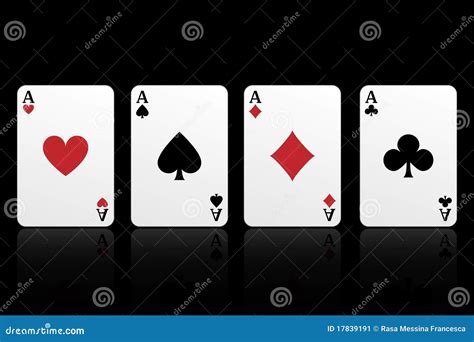Four Aces Stock Vector Illustration Of Design Luck 17839191