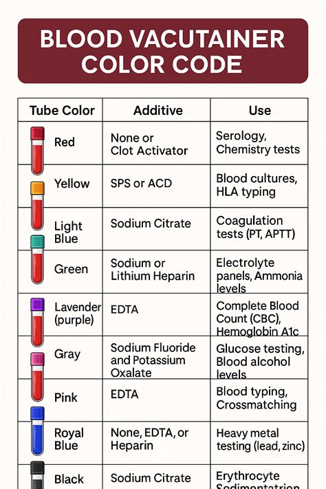 Vacutainer Colour Coding A Complete Guide For Phlebotomy And