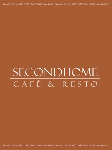 Secondhome Menu Official 2024 Final Pdf Hamburgers Drink