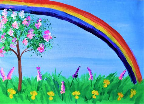 2 супер легких способа нарисовать весну ватными палочками и целлофановым пакетом Ольга Мишина