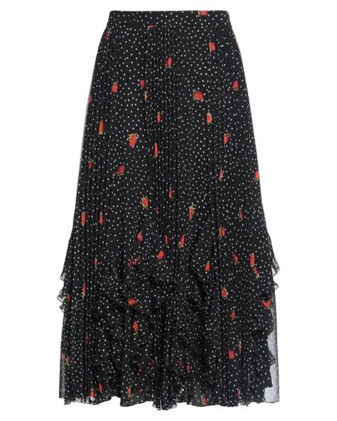 Diane Von Furstenberg Midi Skirt In Black Lyst