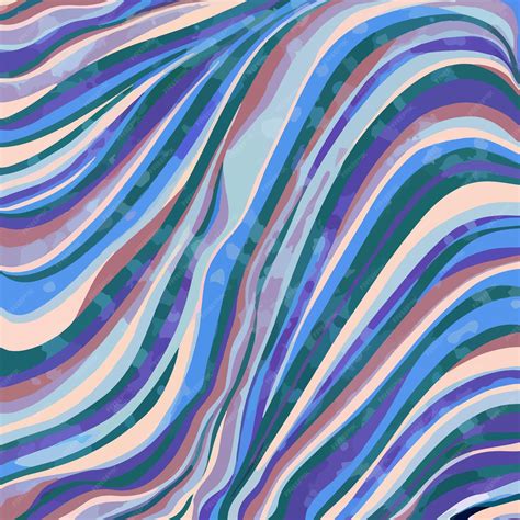 Premium Vector Dynamic Abstract Geometric Illustration Featuring Wavy Undulating Background