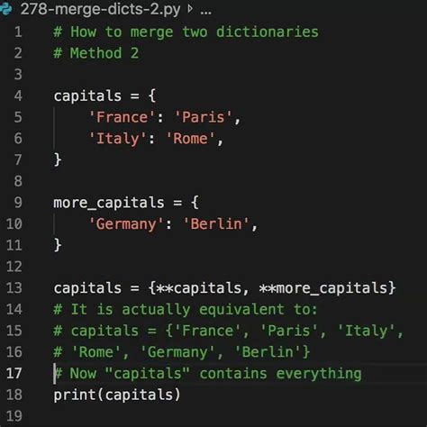 Heres Another Method Of Merging Two Dictionaries Available From