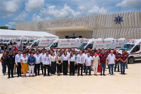 Recibe Mara Lezama 31 Ambulancias De Urgencias Y Cuidados Intensivos