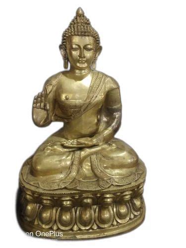 Golden Brass Buddha Statue Home At Rs 80000 In Aligarh Id 2849823280262