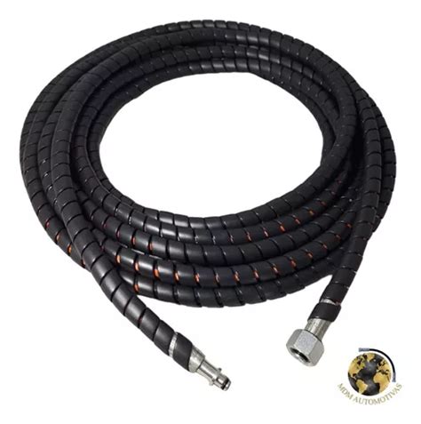 Mangueira Trama Aço 10 Metros Lavadora Karcher Hd 585 Mola