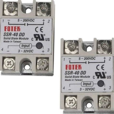 Jual Ssr 40dd Input 3 32vdc Solid State Relay 5 200v Dc 40a Original