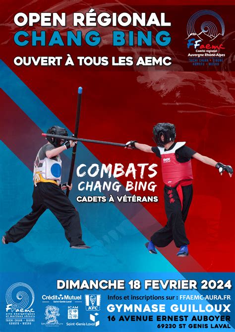 Open Régional CHANG BING Dimanche 18 février 2024 Comité Régional