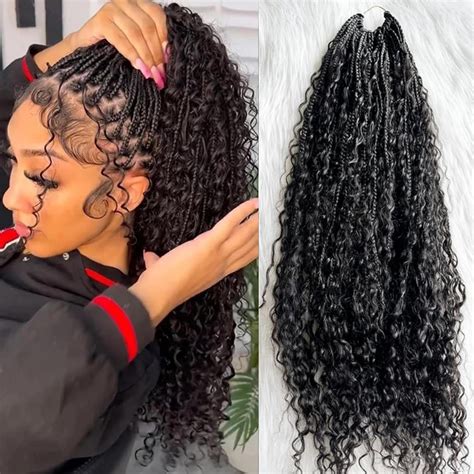 Limited Beauty Crochet Human Hair Boho Box Braids With