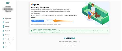 Migrating Grow From Your Mediavine Dashboard To The Grow Publisher