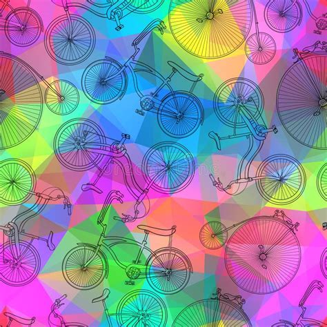 Bicycle Background Seamless Stock Vector Illustration Of Race