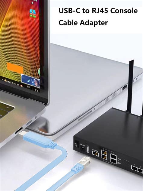 Trahoo Usbc Console Cable 5ft Usb C To Rj45 Console Cable Ethernet