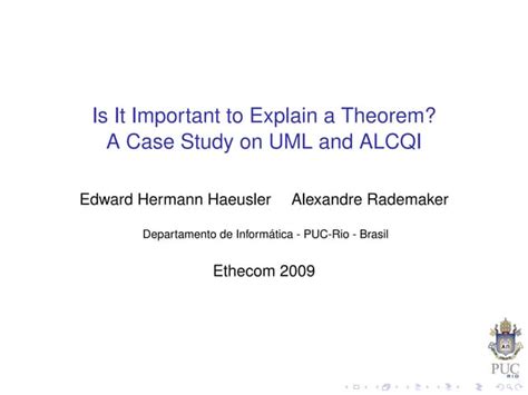 Is It Important To Explain A Theorem A Case Study In Uml And Alcqi Pdf