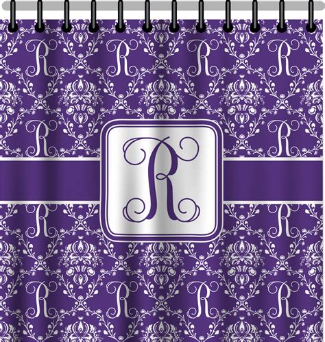 Custom Initial Damask Shower Curtain Personalized Youcustomizeit
