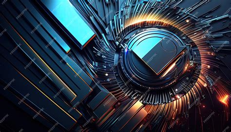 Premium Ai Image Abstract Technology Background Circuit Cpu
