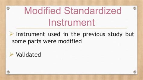 Research Instrument For Quantitative Research Pptx