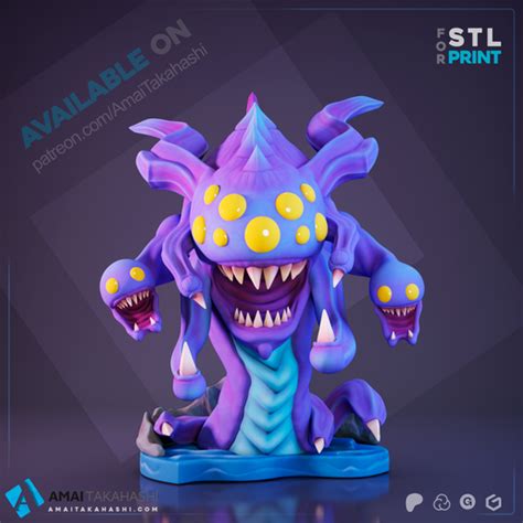 3d File Baron Nashor Chibi League Of Legends 👾 ・template To Download