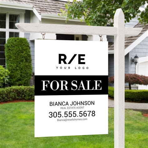 Real Estate Yard Sign 12 For Sale Sign Property Sign Listing Sign