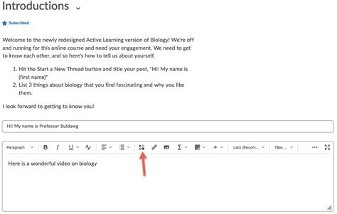 Embedding Audio And Video In Discussions Discussions Engaging Students Help Elc