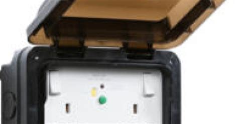IP66 13A 2G DP RCD Switched Socket Type A 30mA