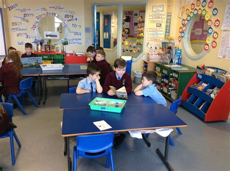 Mrs Bradleys Year 5b Class Visited Mrs Finnegans 3c Class Today To