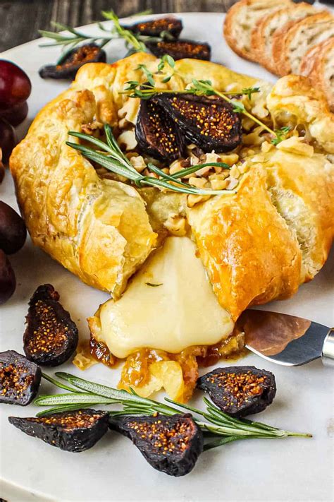 Puff Pastry Baked Brie With Fig Jam Recipe Cart