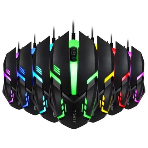 T Wolf Tf230 Computer Gaming Usb Backlit Led Wired Gaming Keyboard And Mouse Combo Vibe Gaming