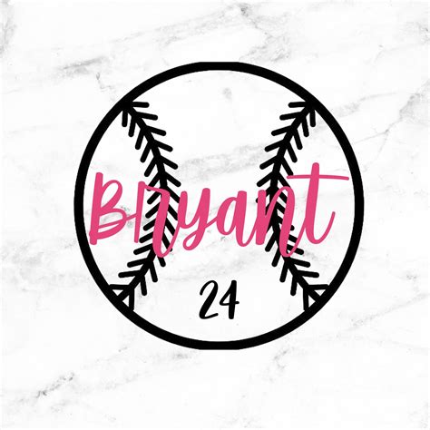 Vinyl Decal Softball Vinyl Decal Softball Vinyl Sticker Etsy