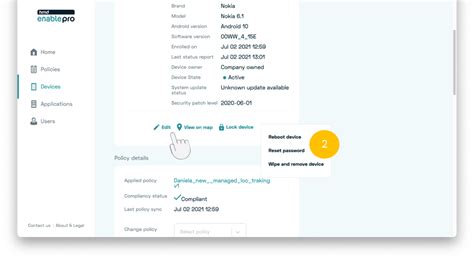 Resetting Device Password