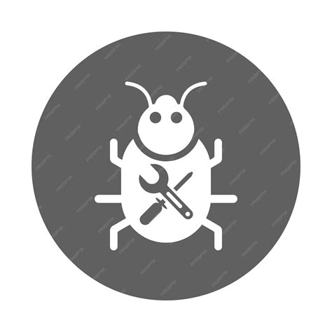 Premium Vector Bug Fixing Icon Gray Vector Graphics