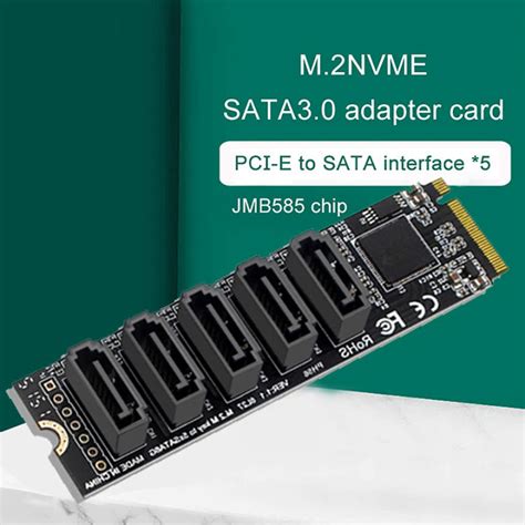 M Nvme Pci E Pcie X X X To Port Sata Adapter Card Riser Iii Asm Gbs Chassis